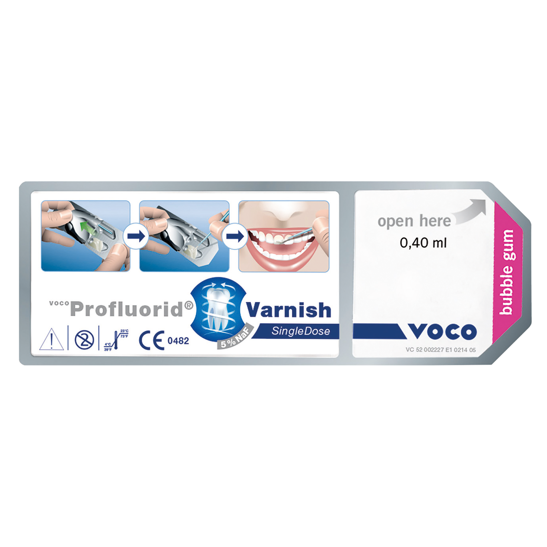 Voco Profluorid Varnish S Dose Bubblegum 0.40ml 200pk 1182532 - Henry ...
