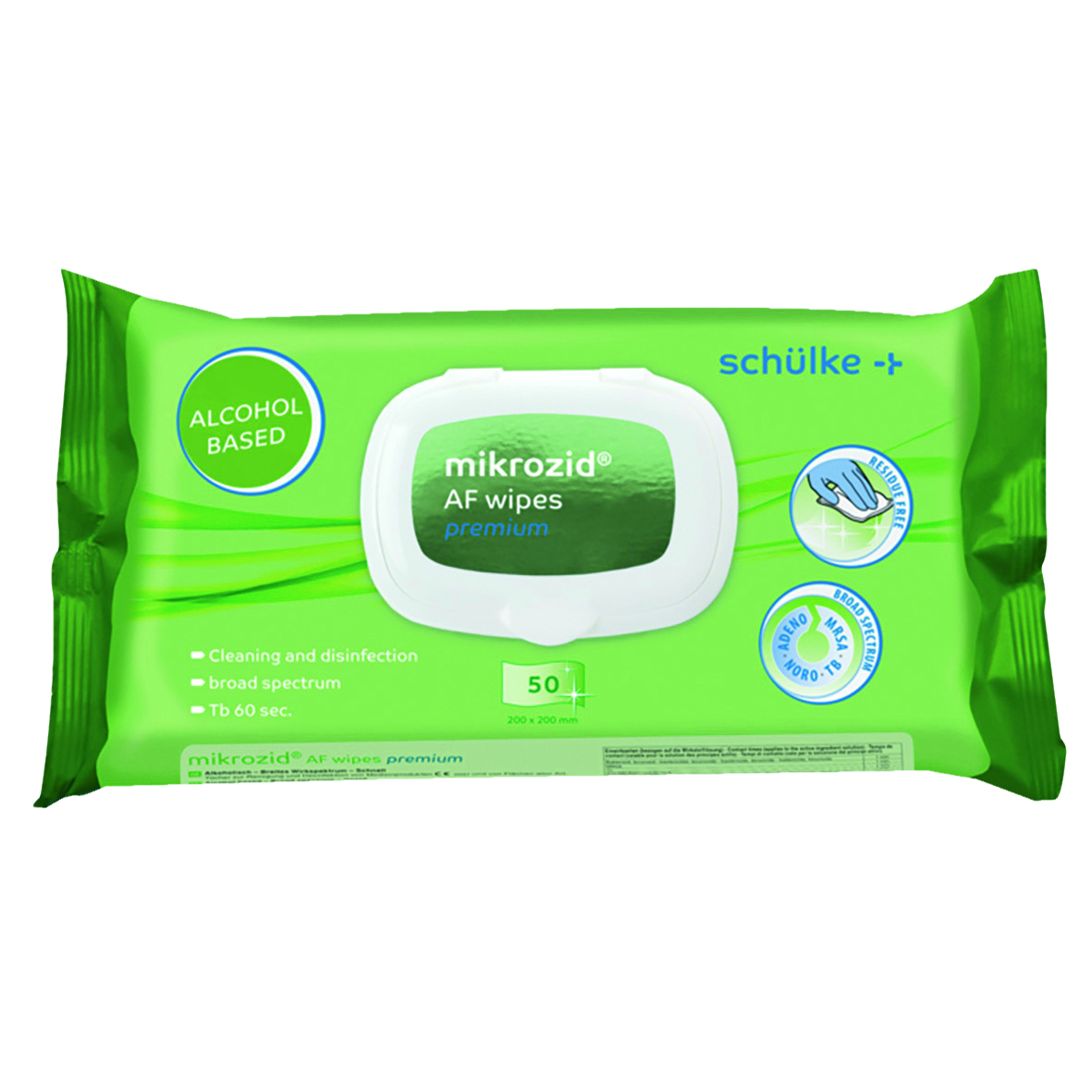 Schulke Mikrozid AF Premium Wipes 50pk 1183834 - Henry Schein - UK