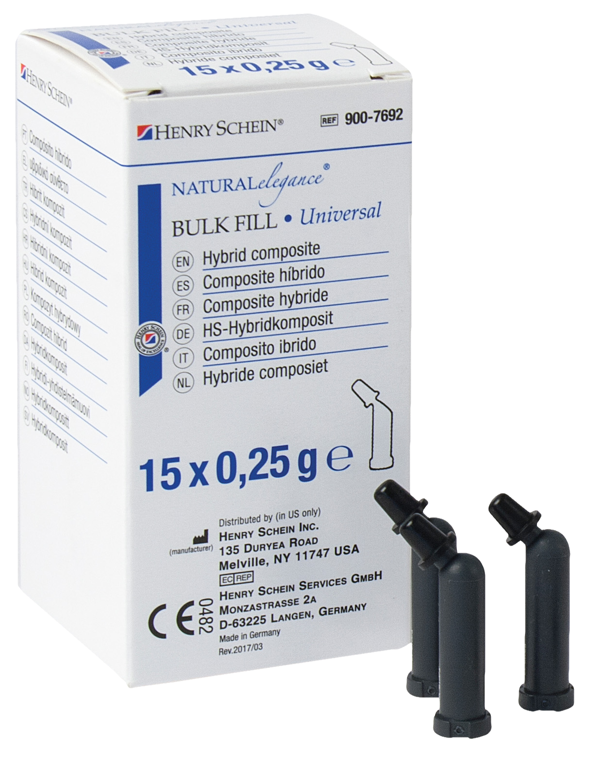 Henry Schein HS Natural Elegance Bulk Fill Tips 0.25g 15pk 9007692 ...