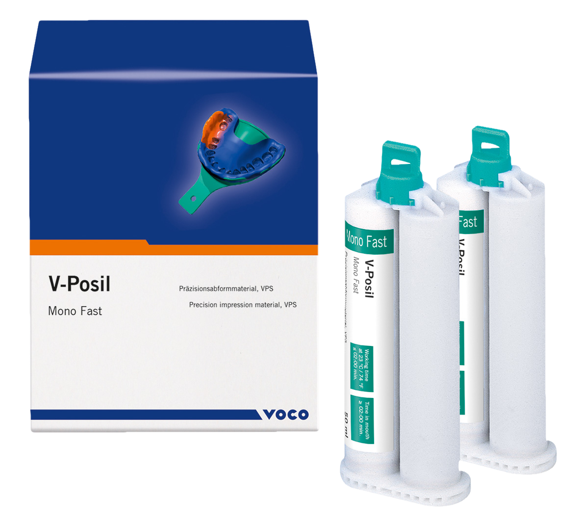 V-Posil Mono Fast - Cartridge 50ml 2pk