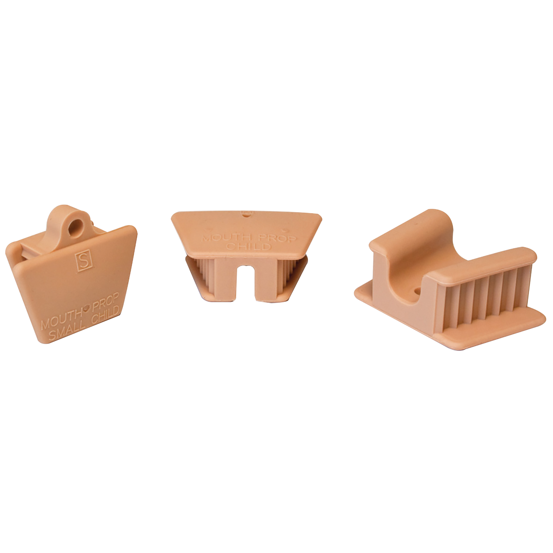 HS Mouth Prop Silicone Tan Adult 2pk
