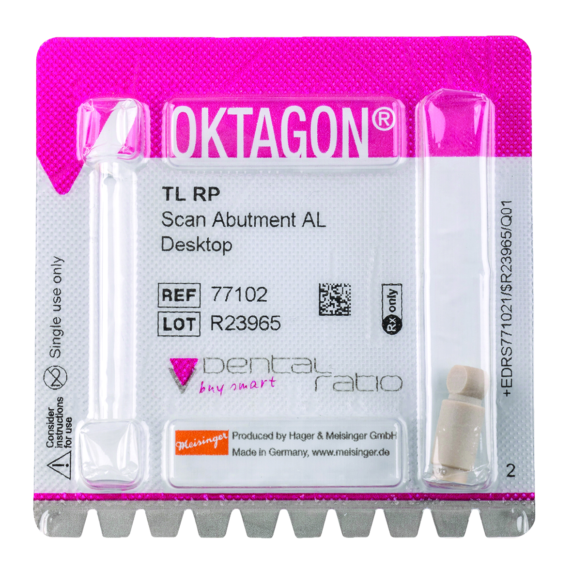 OKTAGON® TL RP Desktop Scan Abutment AL