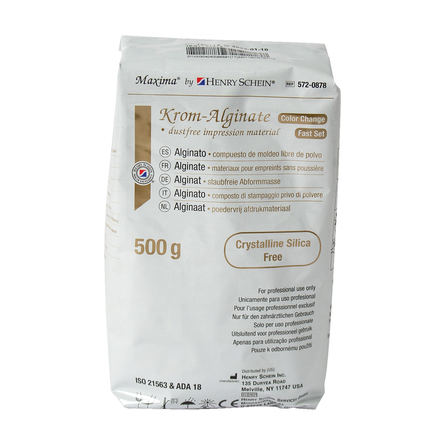 Henry Schein HS Maxima Krom Alginate Intro Pack 500g 2pk 5720877 - Henry Schein - UK