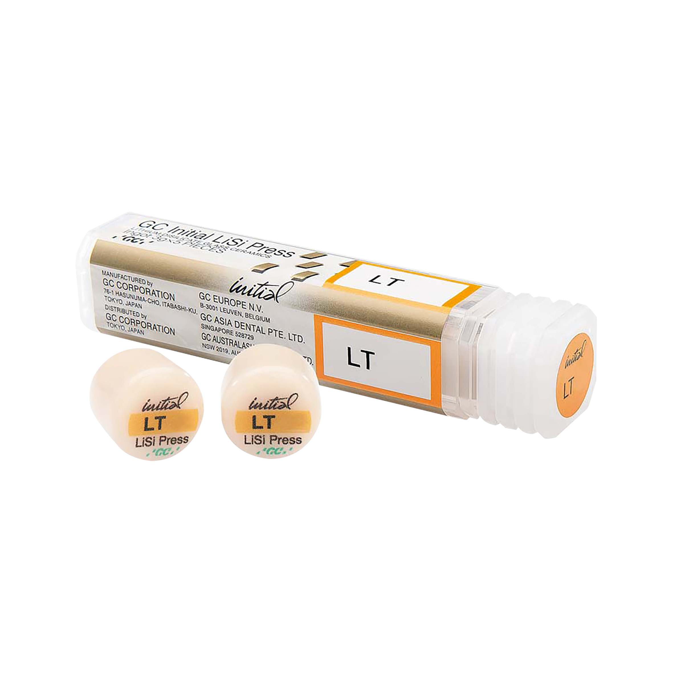 GC Europe GC Initial LiSi Press Ingots Low Translucency D2 3g 5pk 1193062 - Henry Schein - Ireland