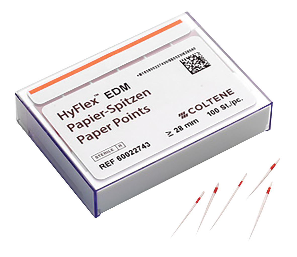 Coltene HyFlex EDM Paper Points OneFile 25 100pk 1195145 - Henry Schein ...