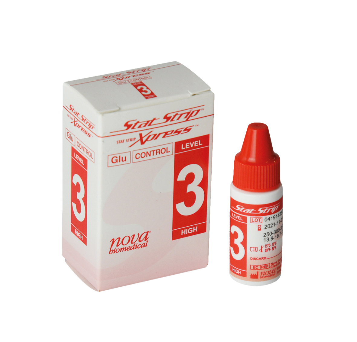 Nova StatStrip Glucose Ketone QC Level 3 4ml vial DIS76603 - Henry ...