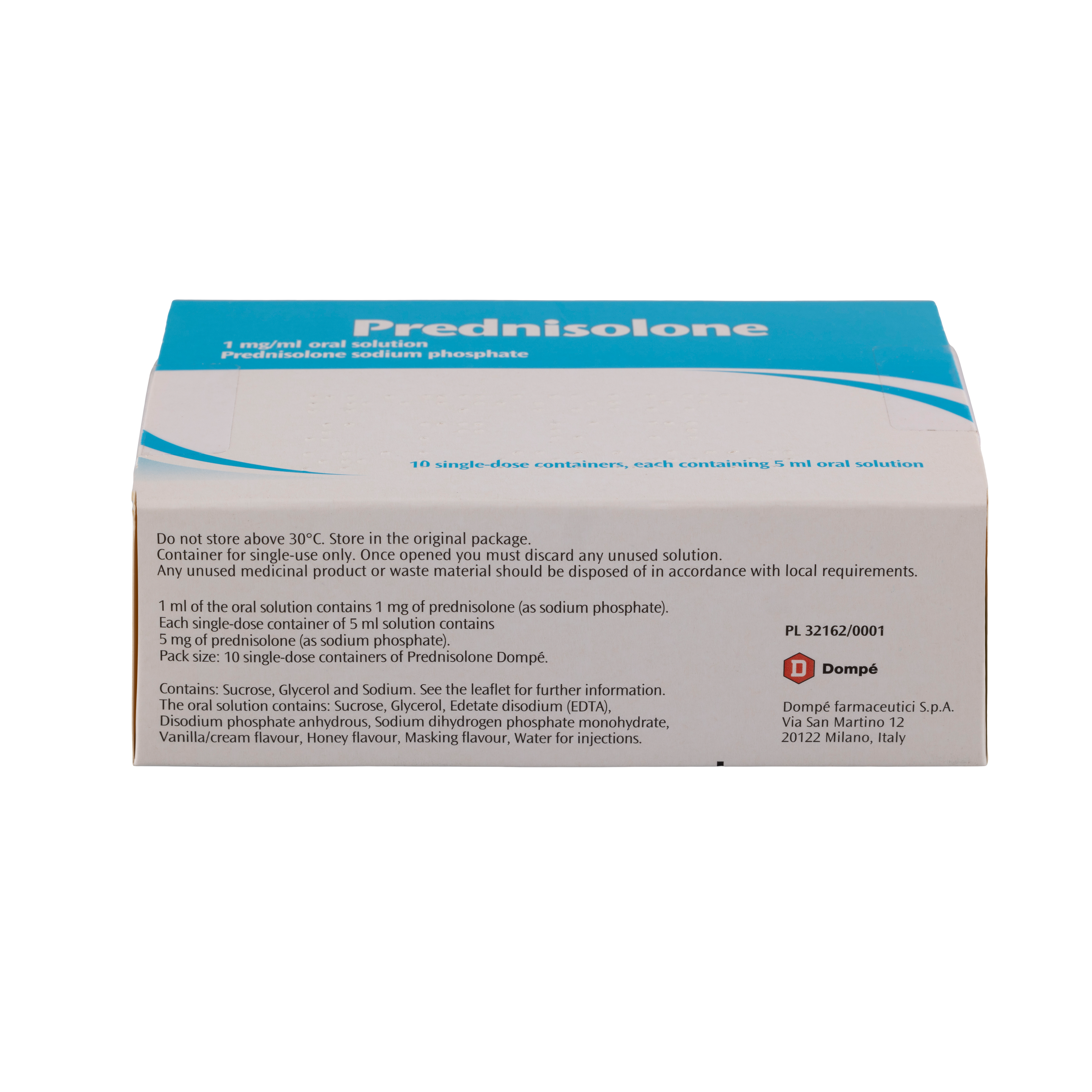 Dompe Prednisolone Sodium Phosphate 1mg 10pk PHA811 - Henry Schein - UK