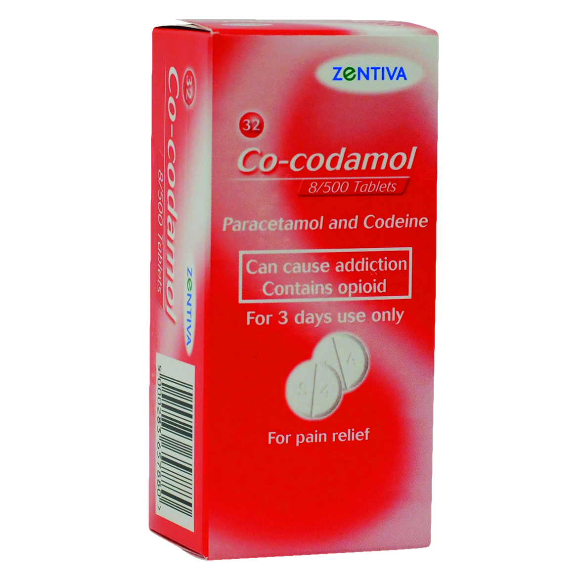 Bristol Lab Co-Codamol 8 500mg Tablets 32pk PHA129 - Henry Schein - UK