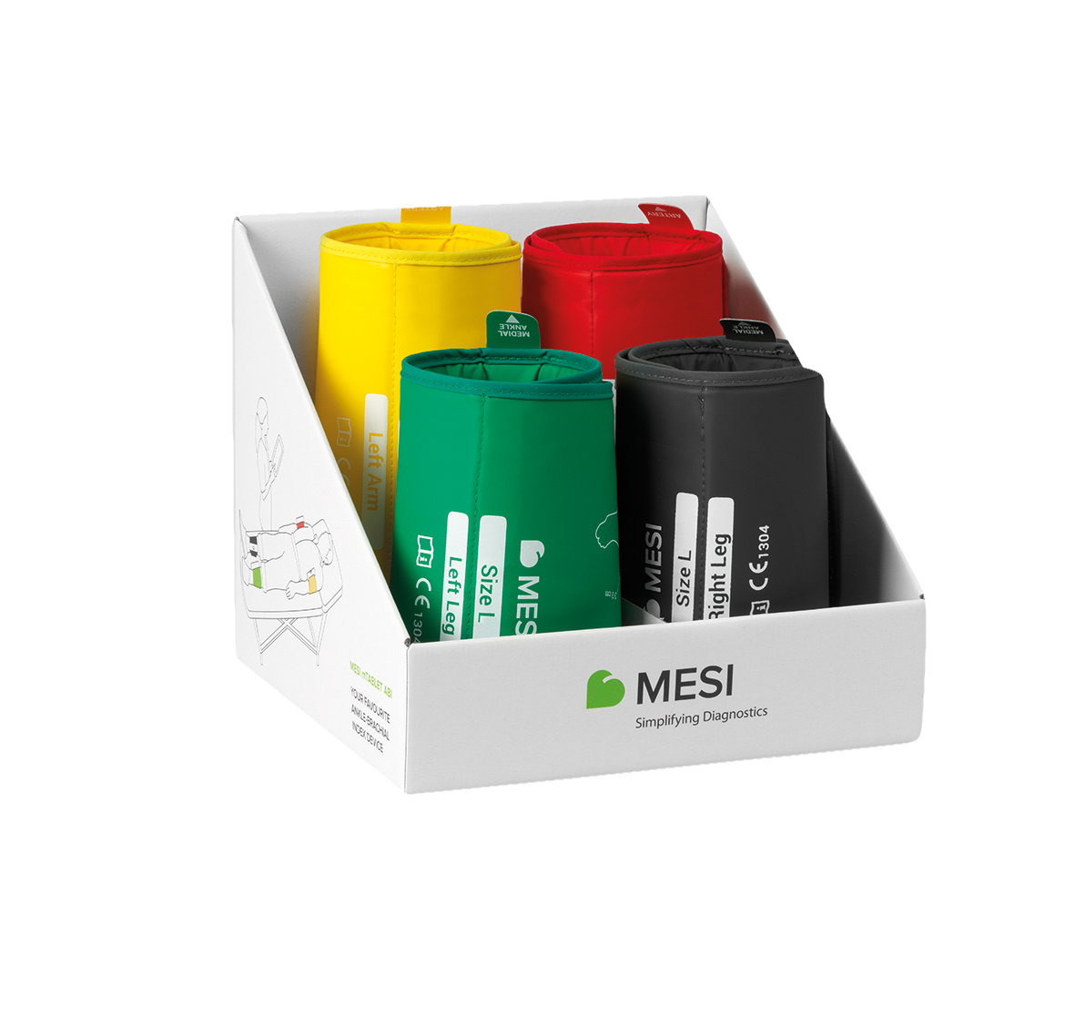 Mesi UK Ltd Set of 4 Large Cuffs for Mesi mTablet BP ECG55701 - Henry ...