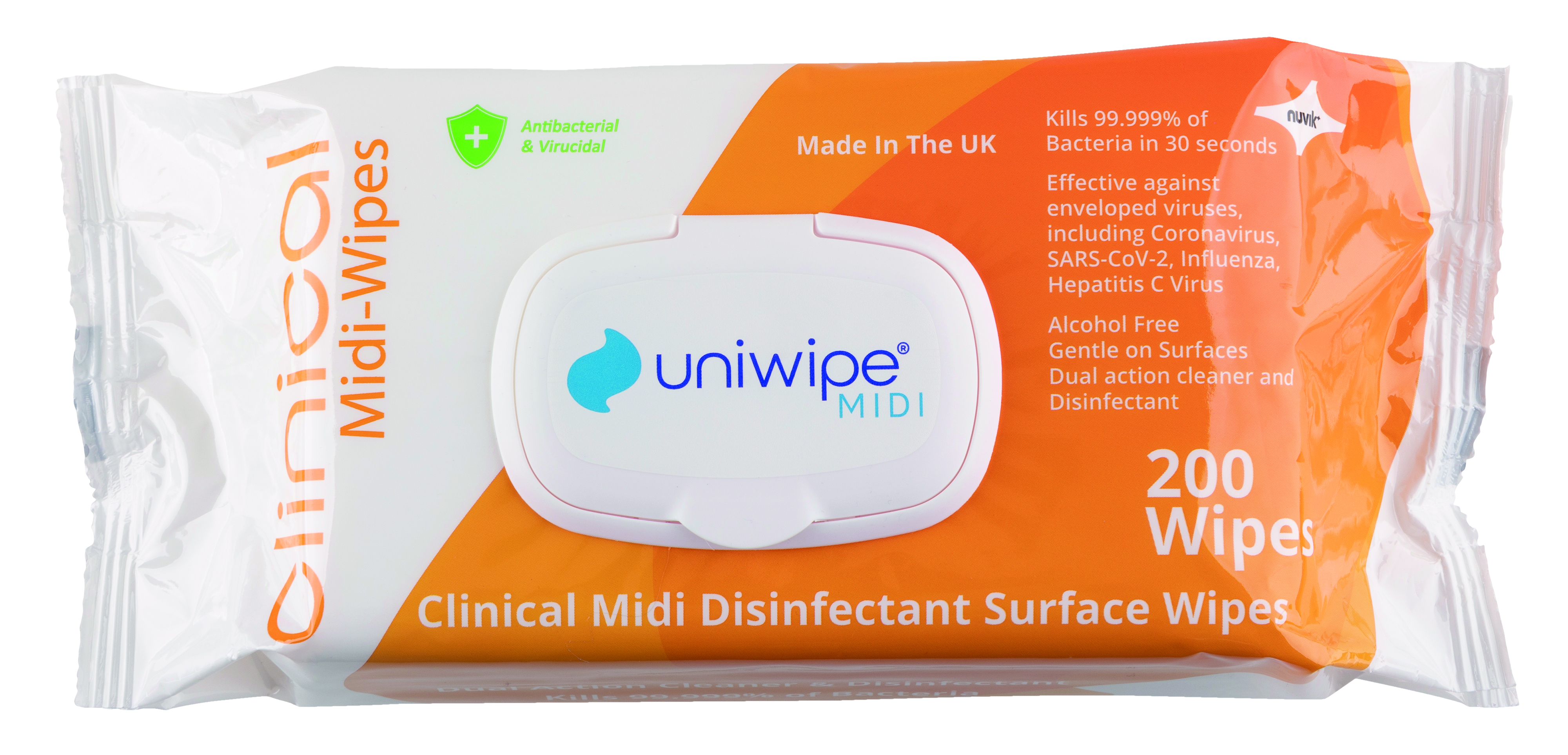 Uniwipe Uniwipe Clinical Disinfectant Surface Wipes 200pk AUT097 ...