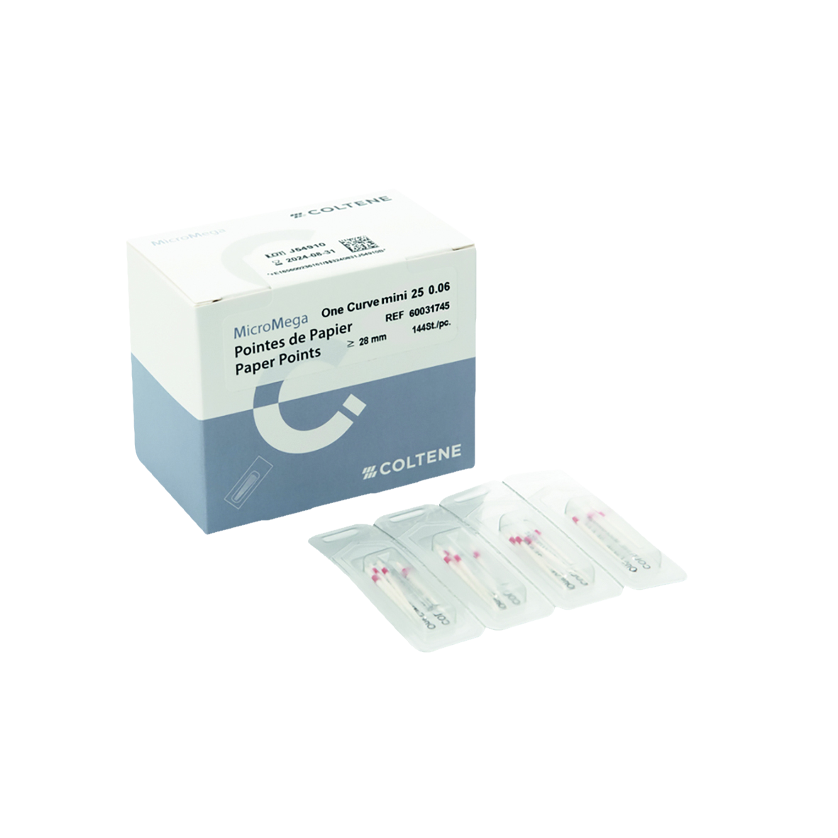Coltene MicroMega One Curve Mini Paper Points 25 .06 CP 144pk 1206034 ...