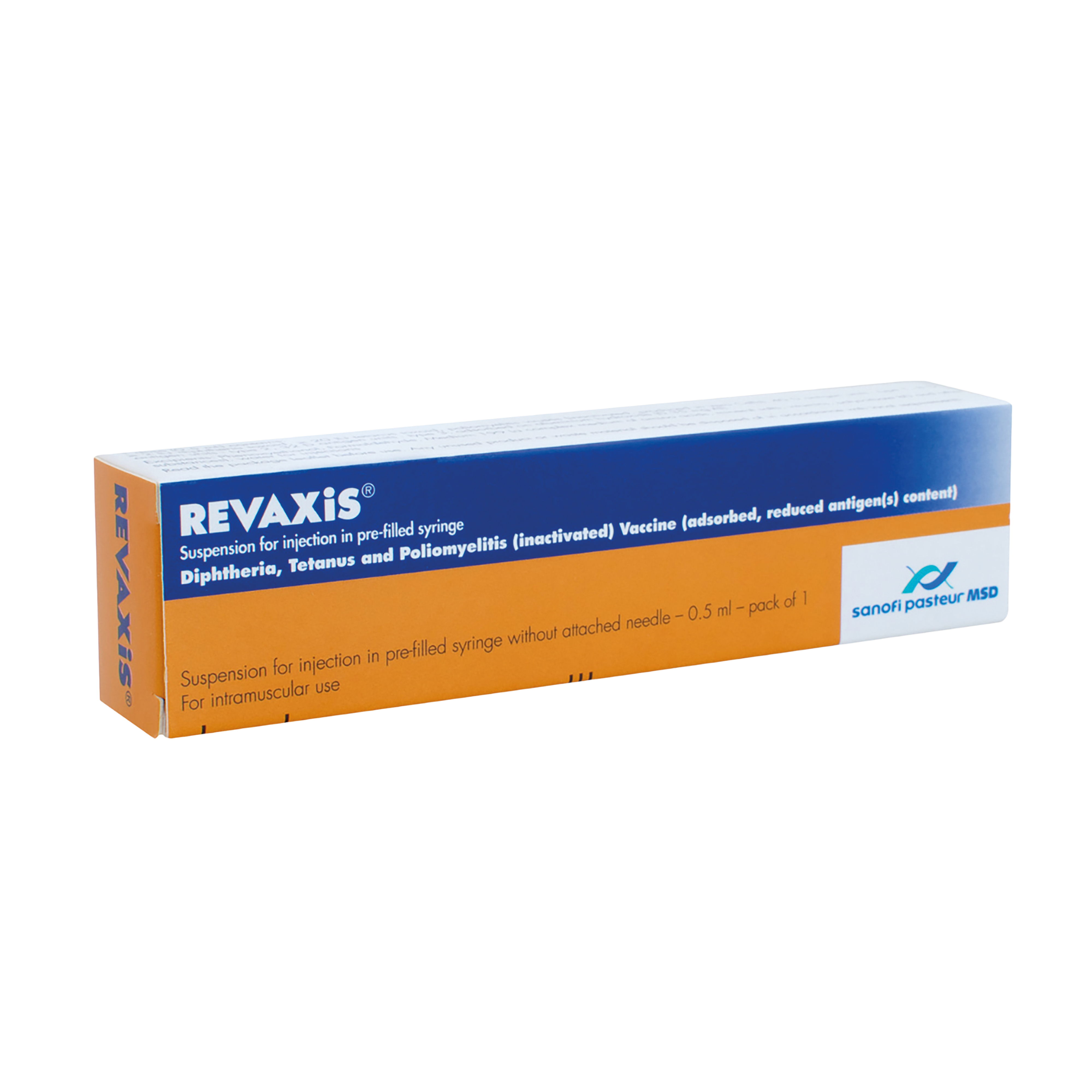 Sanofi Pasteur Revaxis Diphtheria Tetanus & Polio Combined x1 PHA31103 ...