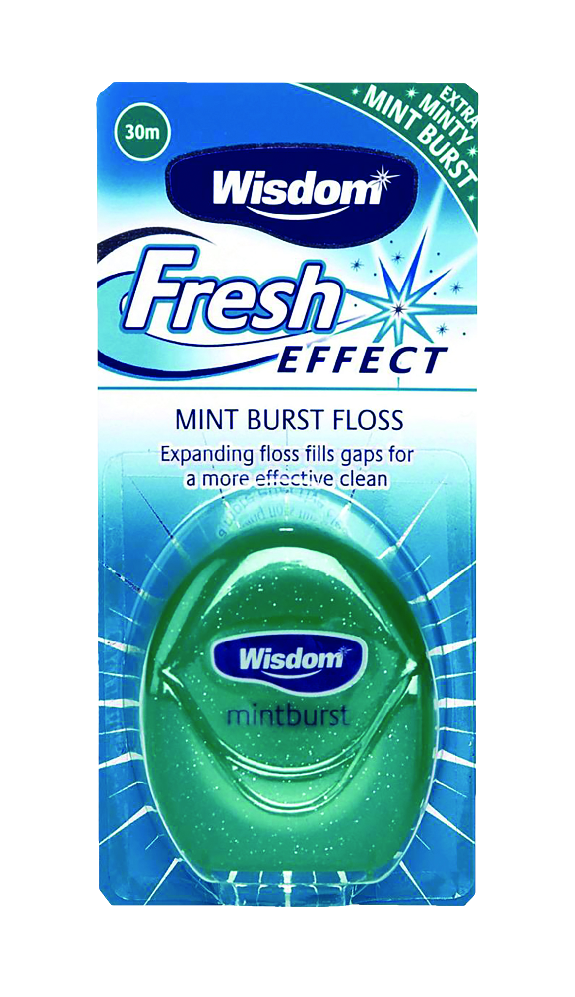 Wisdom Fresh Effect Mint Burst Floss 30m 12pk 1209543 - Henry Schein - UK