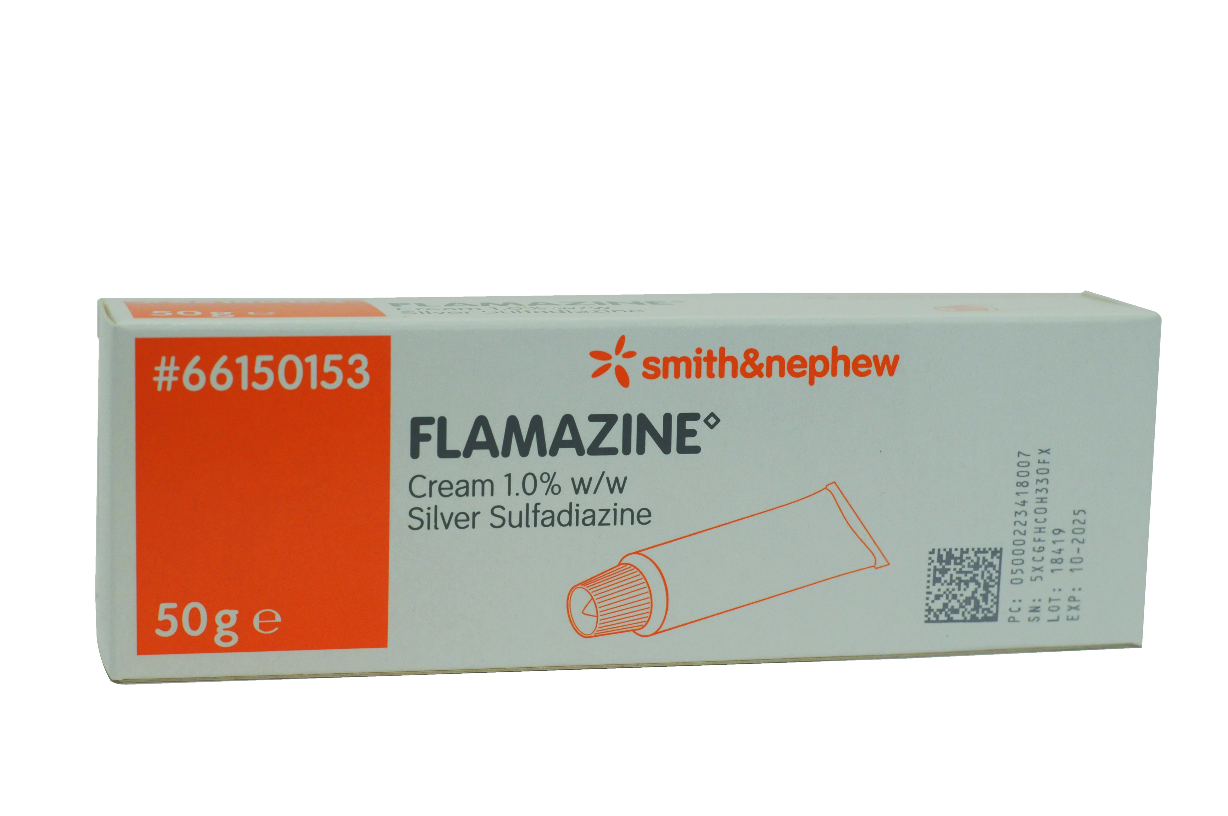 Smith & Nephew Flamazine Silver Sulphadiazine 1% Cream 50g PHA09510 ...