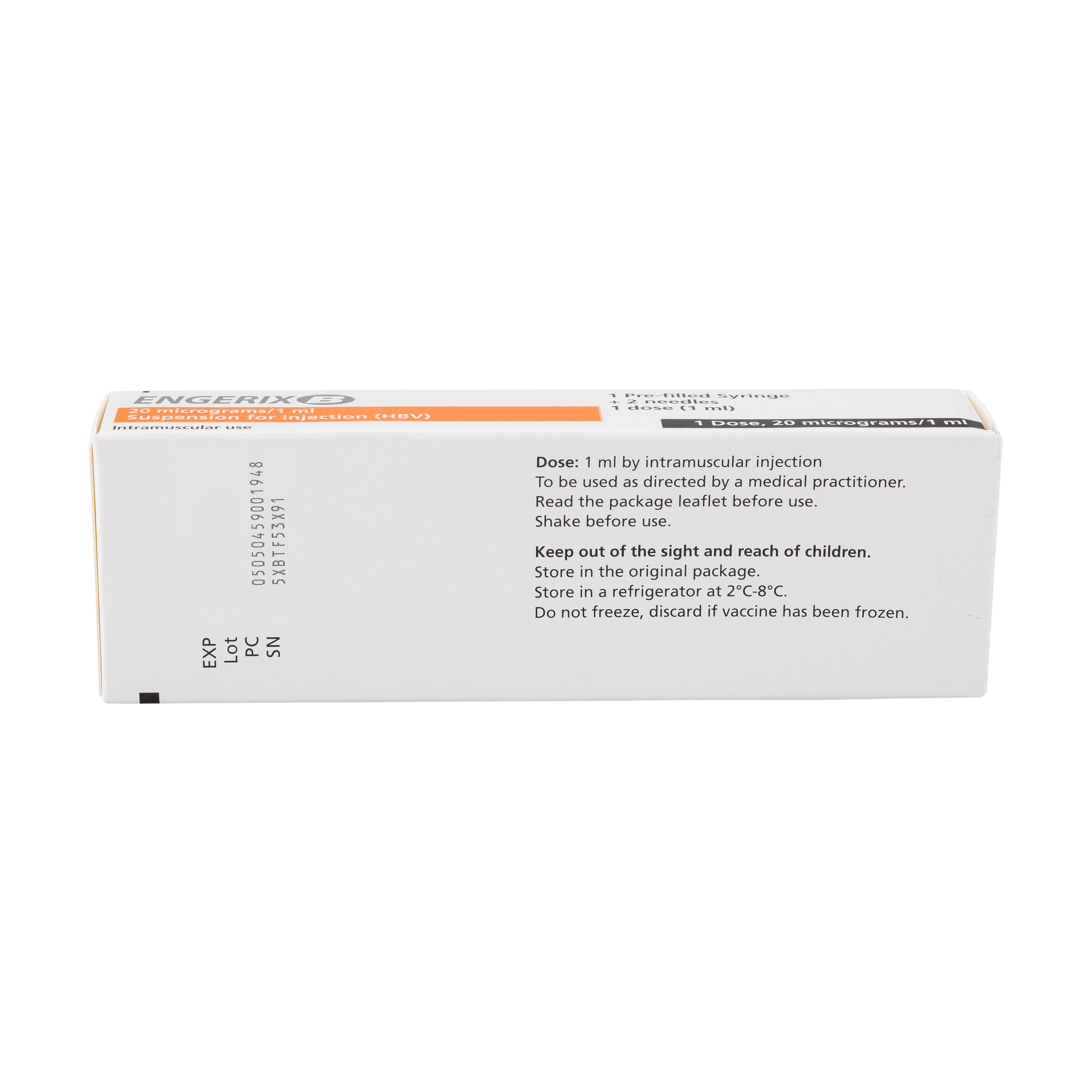 GSK Engerix B Adult (Hep B) 20mcg 1ml PFS PHA31016 - Henry Schein - UK
