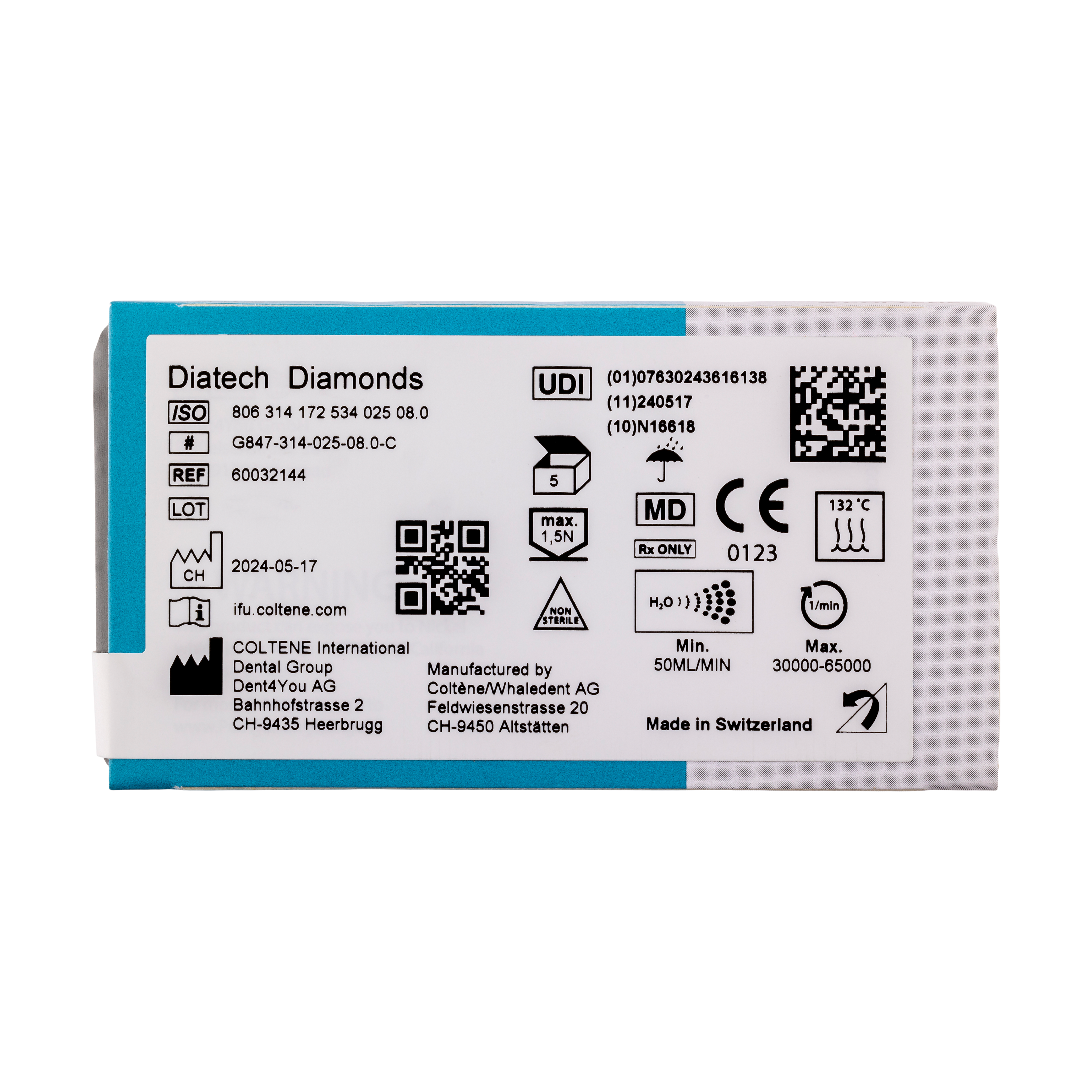 Coltene DIATECH Diamond Burs G847-314-025-08.0-C 5pk 1211436 - Henry ...