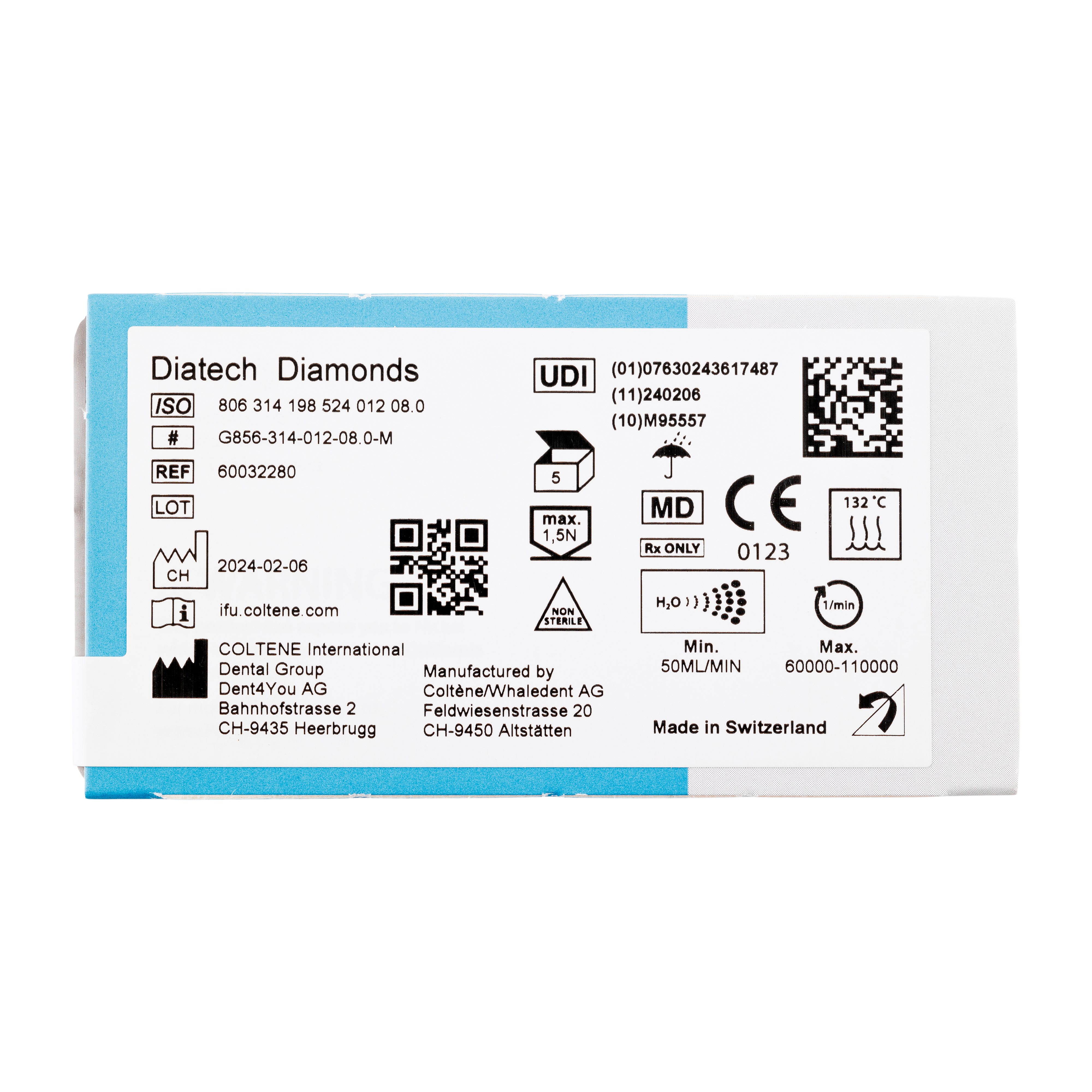 Coltene DIATECH Diamond Burs G856-314-012-08.0-M 5pk 1211483 - Henry ...