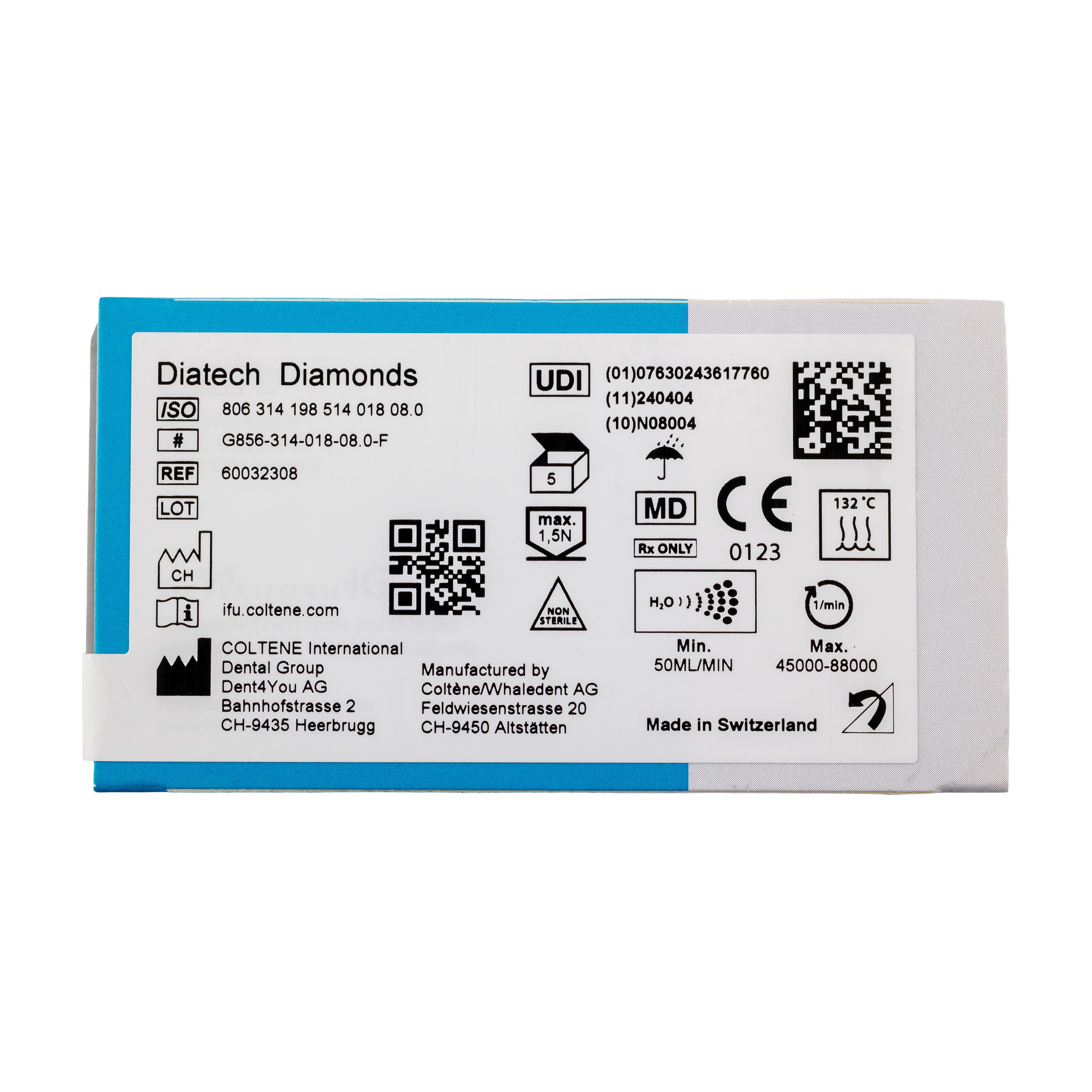 Coltene DIATECH Diamond Burs G856-314-018-08.0-F 5pk 1211496 - Henry ...