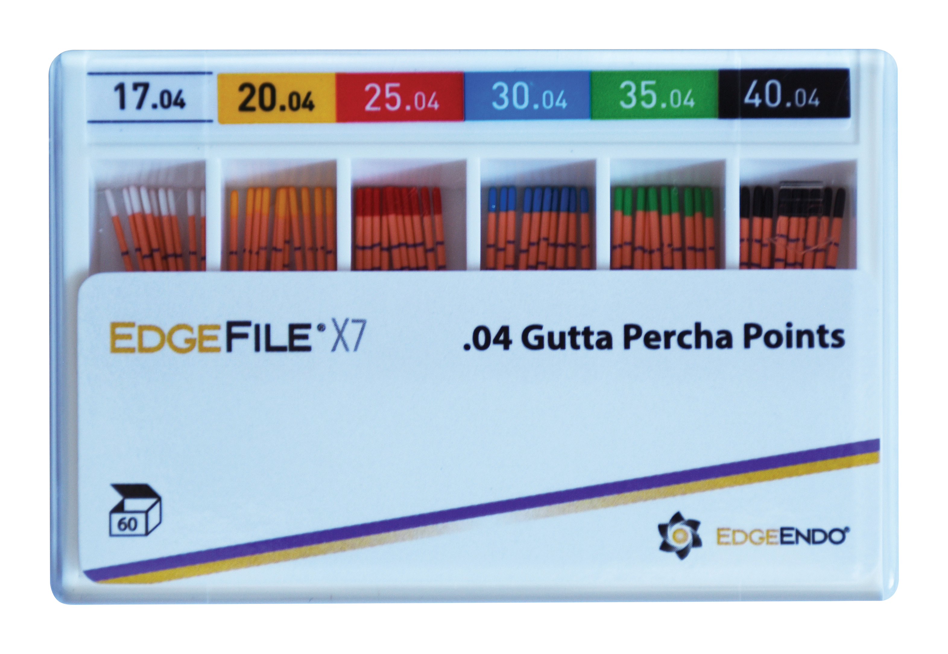 US Endodontics LLC Edge X7 Gutta Percha Points 35.04 60pk 1211655 ...