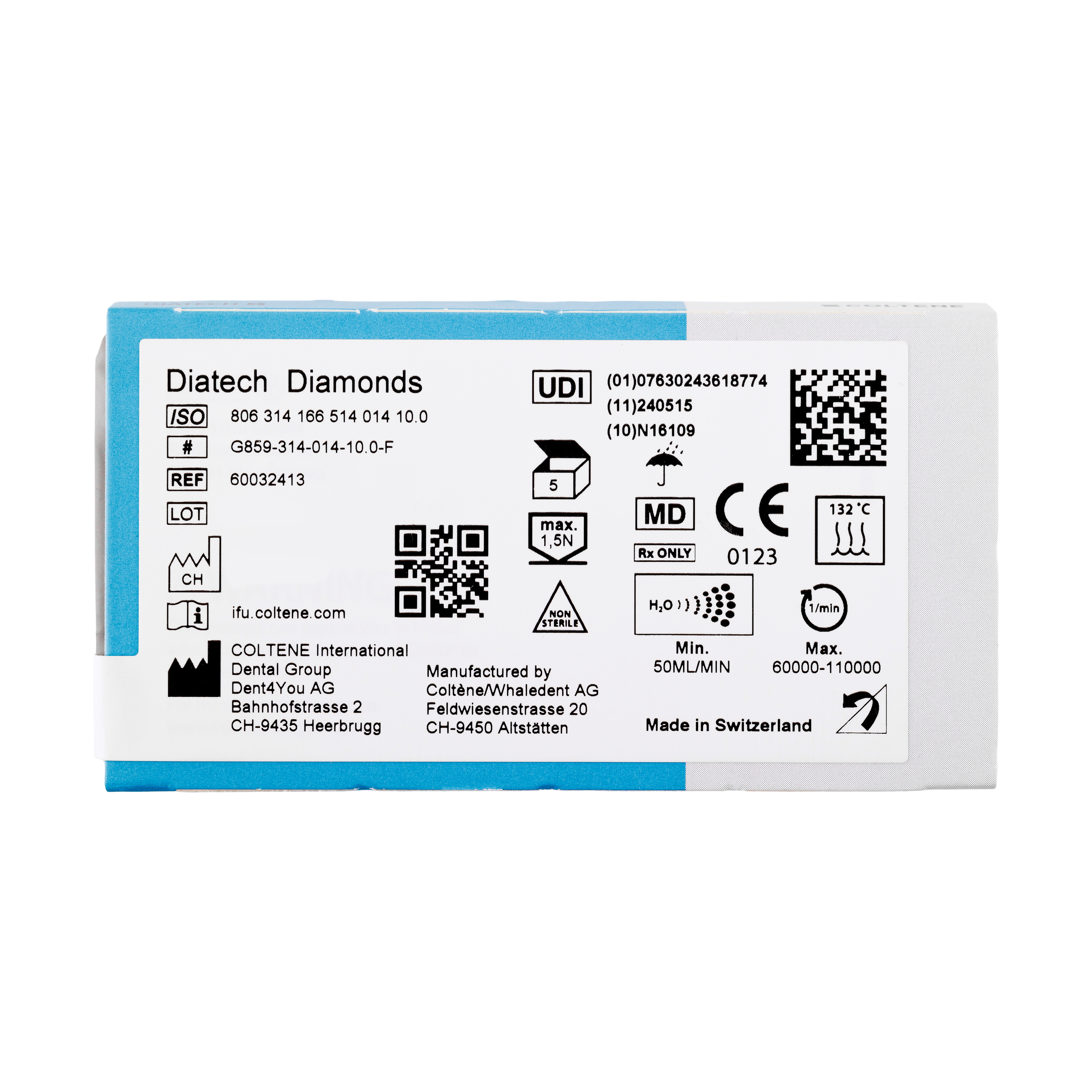 Coltene DIATECH Diamond Burs G859-314-014-10.0-F 5pk 1211791 - Henry ...