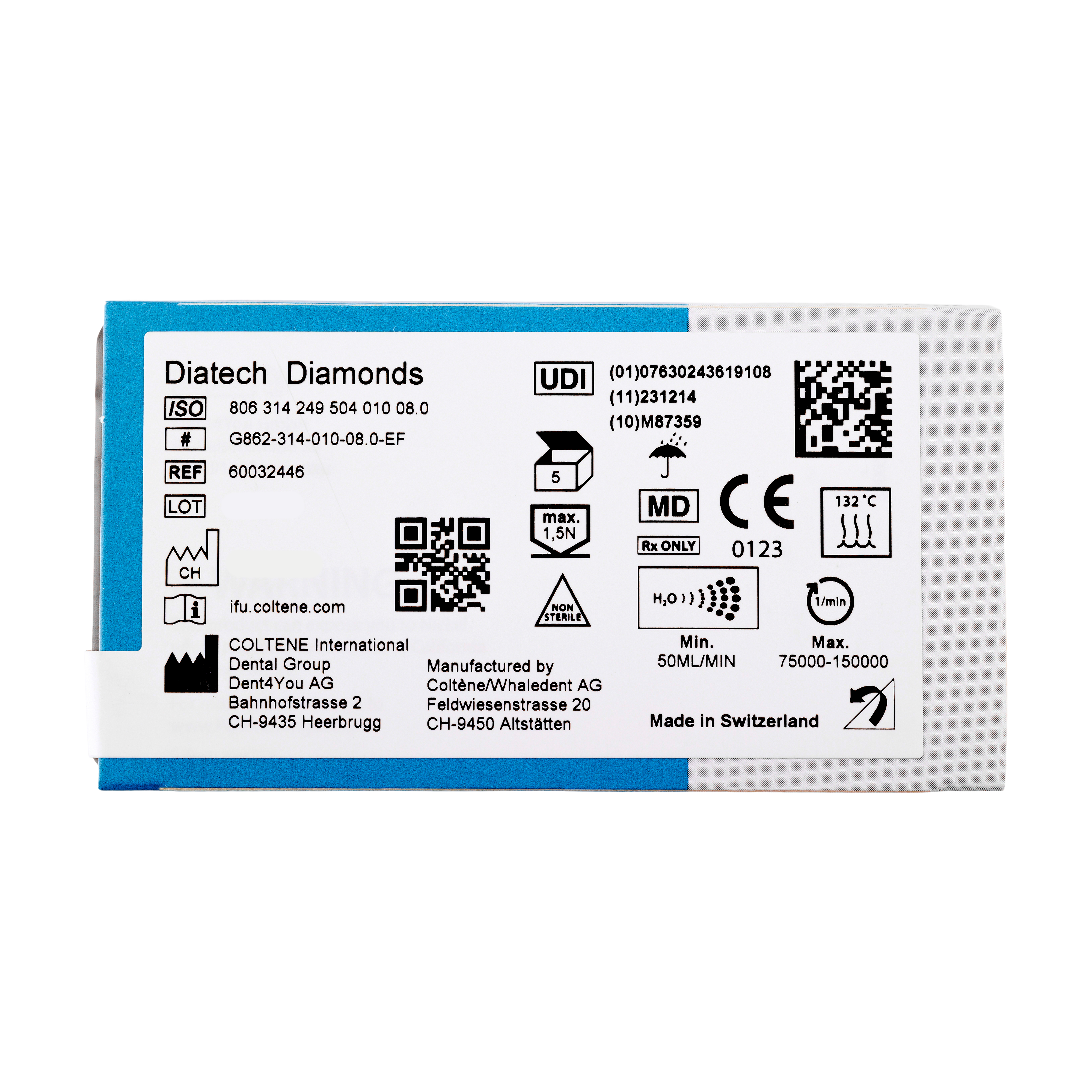 Coltene DIATECH Diamond Burs G862-314-010-08.0-EF 5pk 1211801 - Henry ...