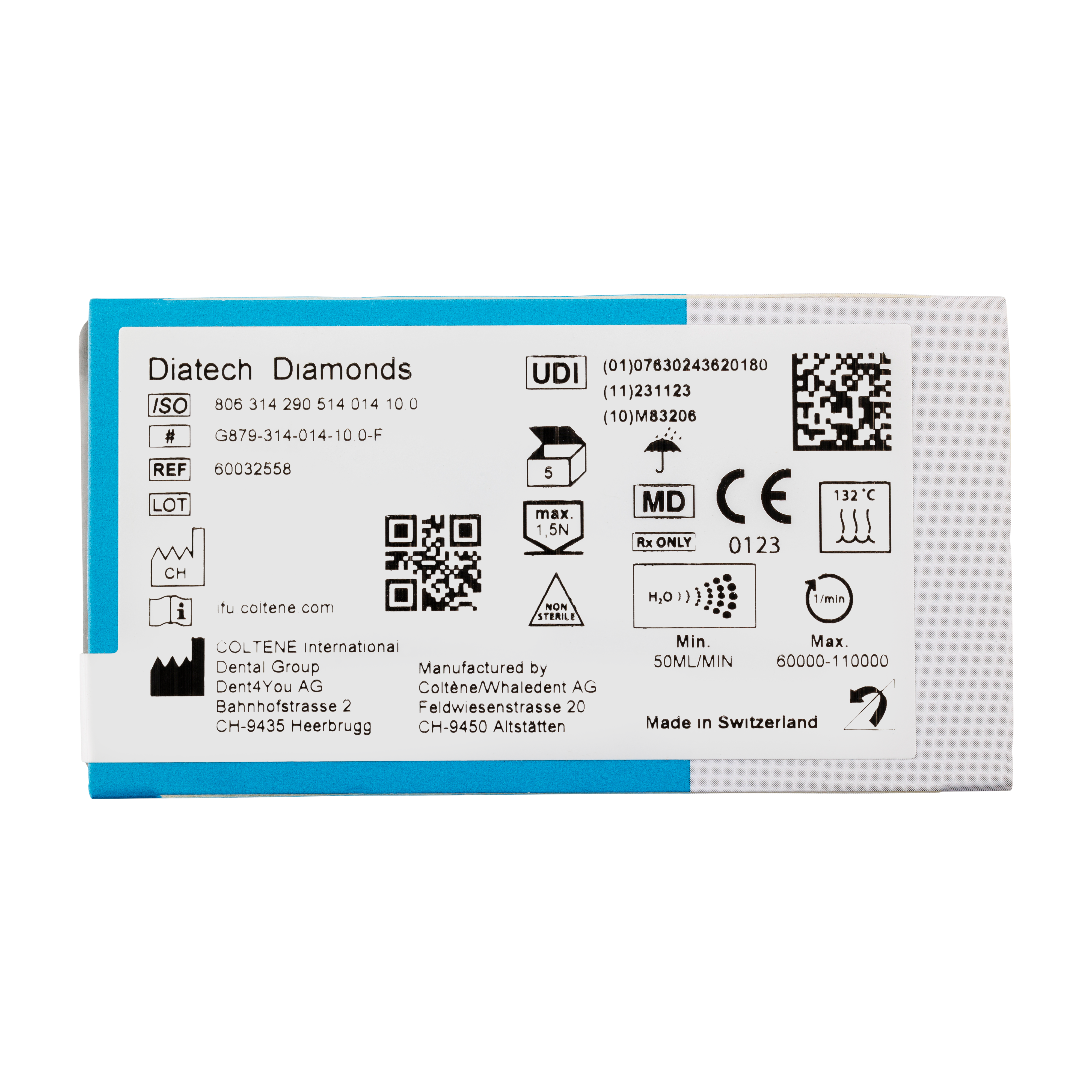 Coltene DIATECH Diamond Burs G879-314-014-10.0-F 5pk 1211836 - Henry ...