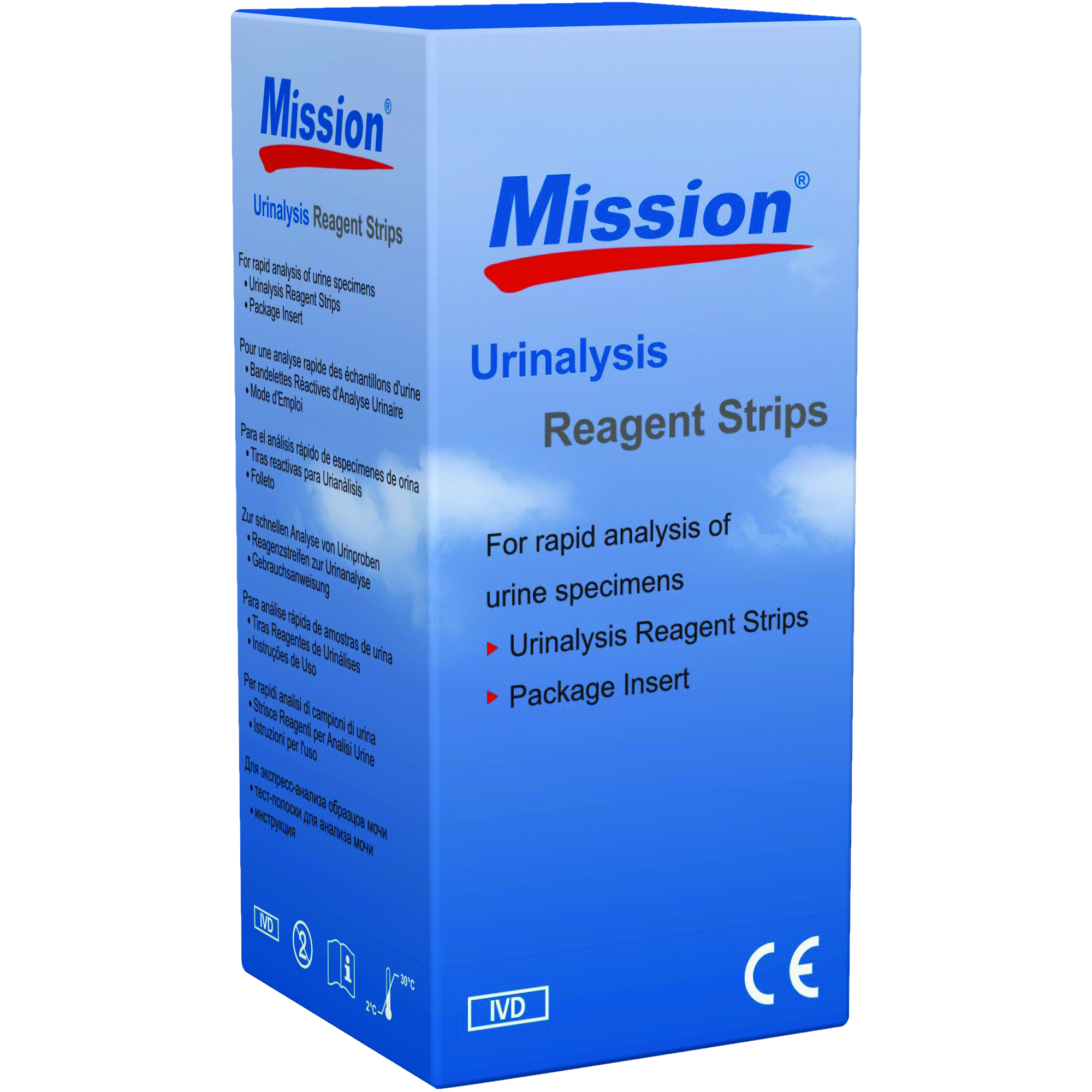 Mission Mission Urinalysis Reagent Strips 3 Parameter 50pk DIS58111 ...