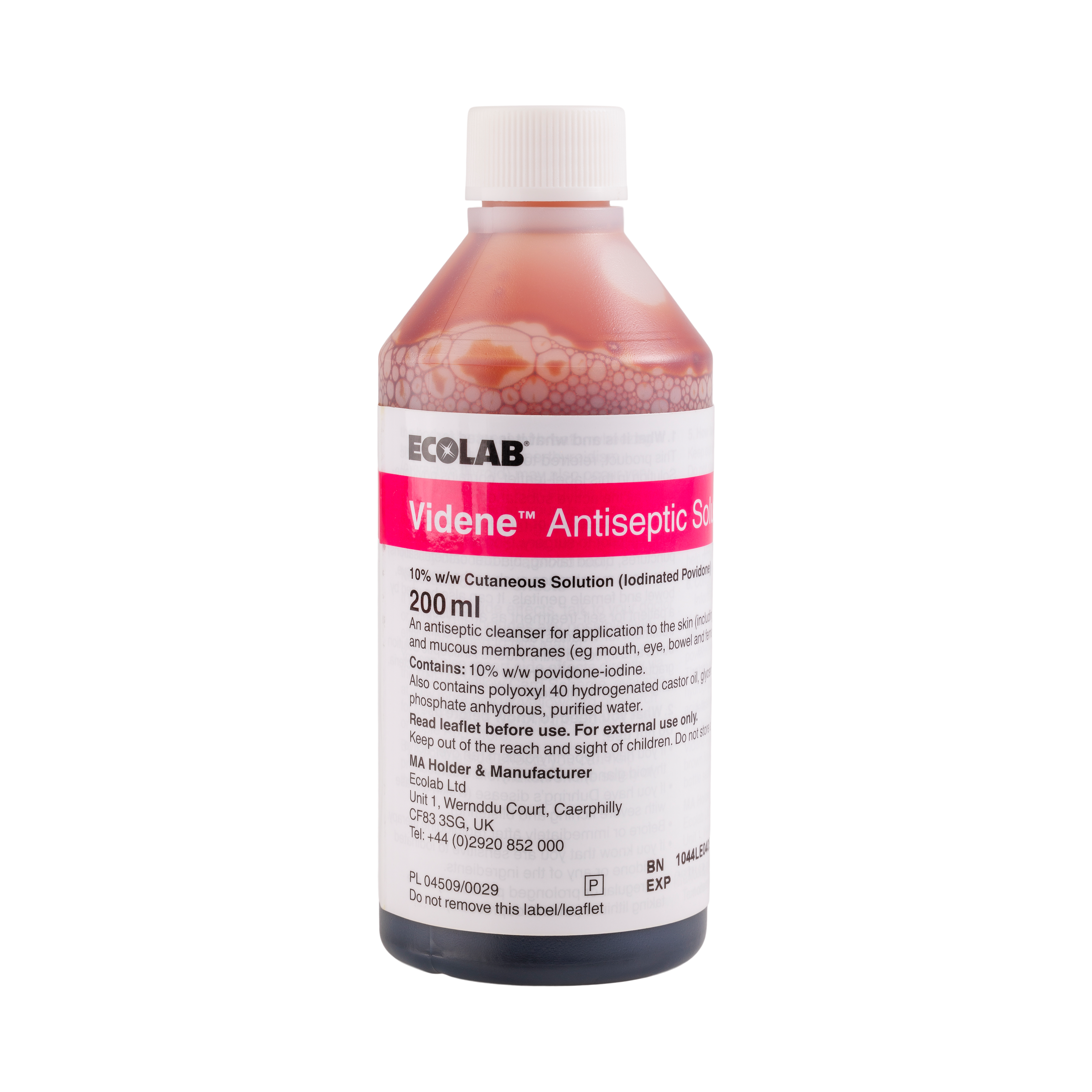 Ecolab Videne Antiseptic Solution 200ml AUT66901 - Henry Schein - UK