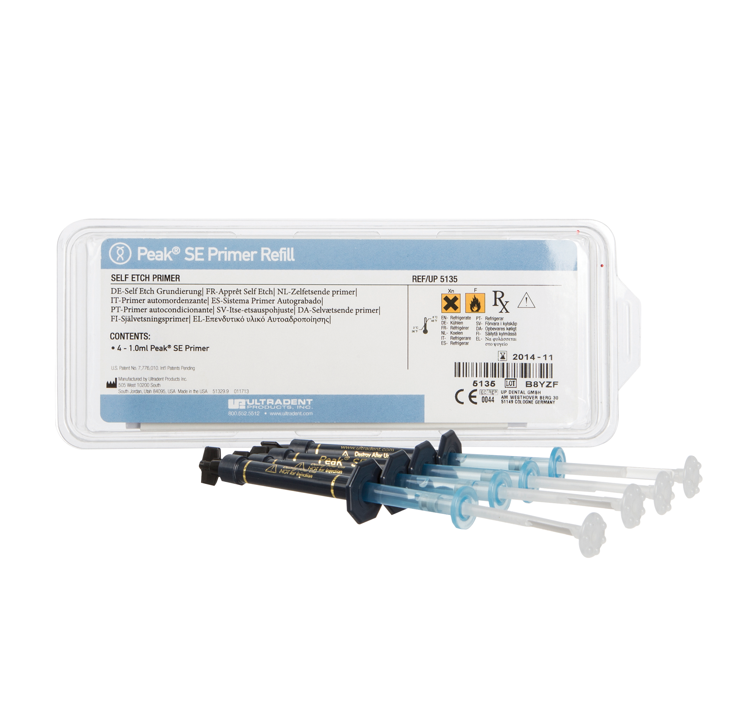 Ultradent Peak SE Primer Syringe 1ml 4pk 1213215 - Henry Schein - UK