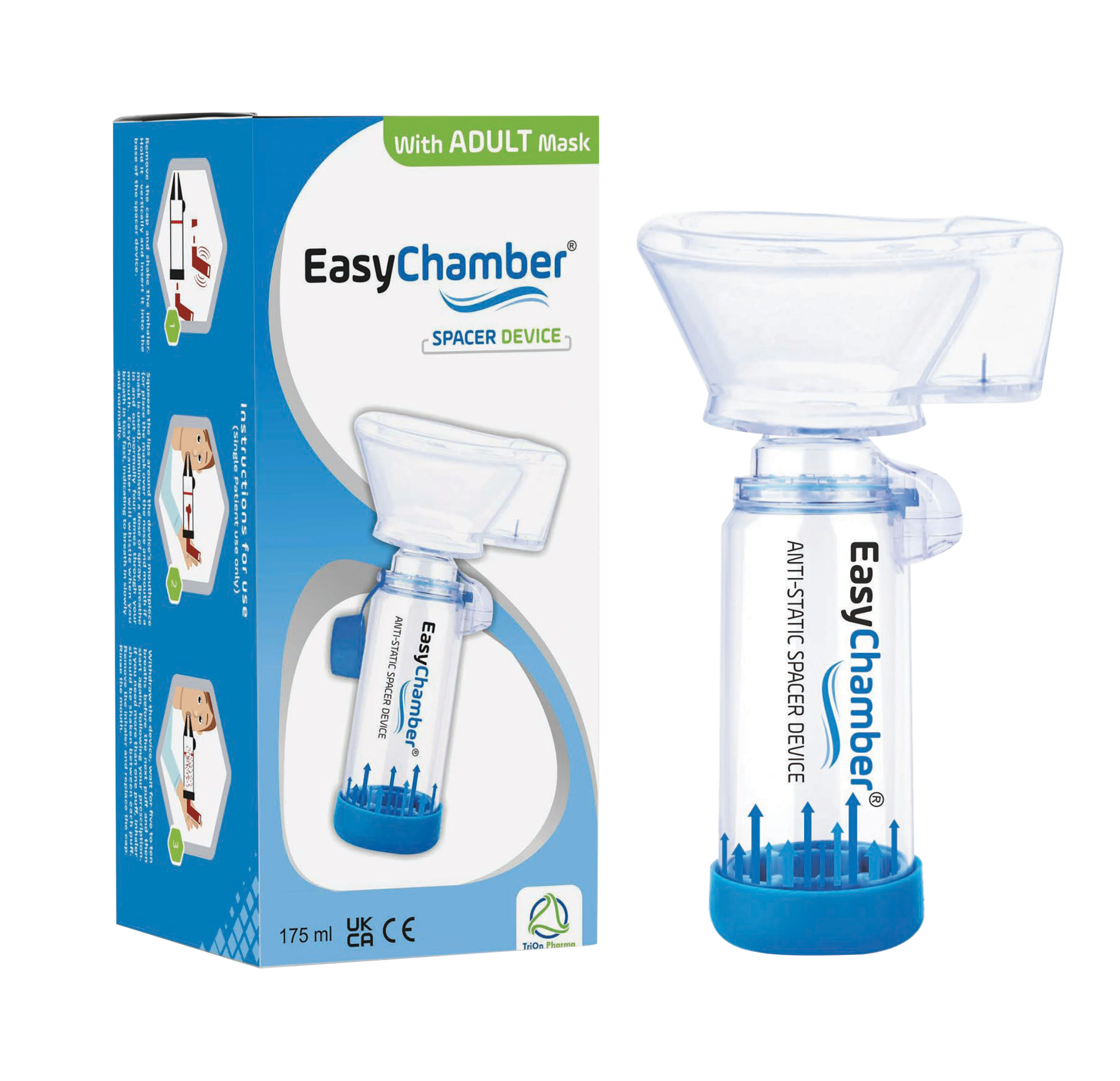Trion Pharma EasyChamber Spacer Device With Adult Mask PHA20018 - Henry ...