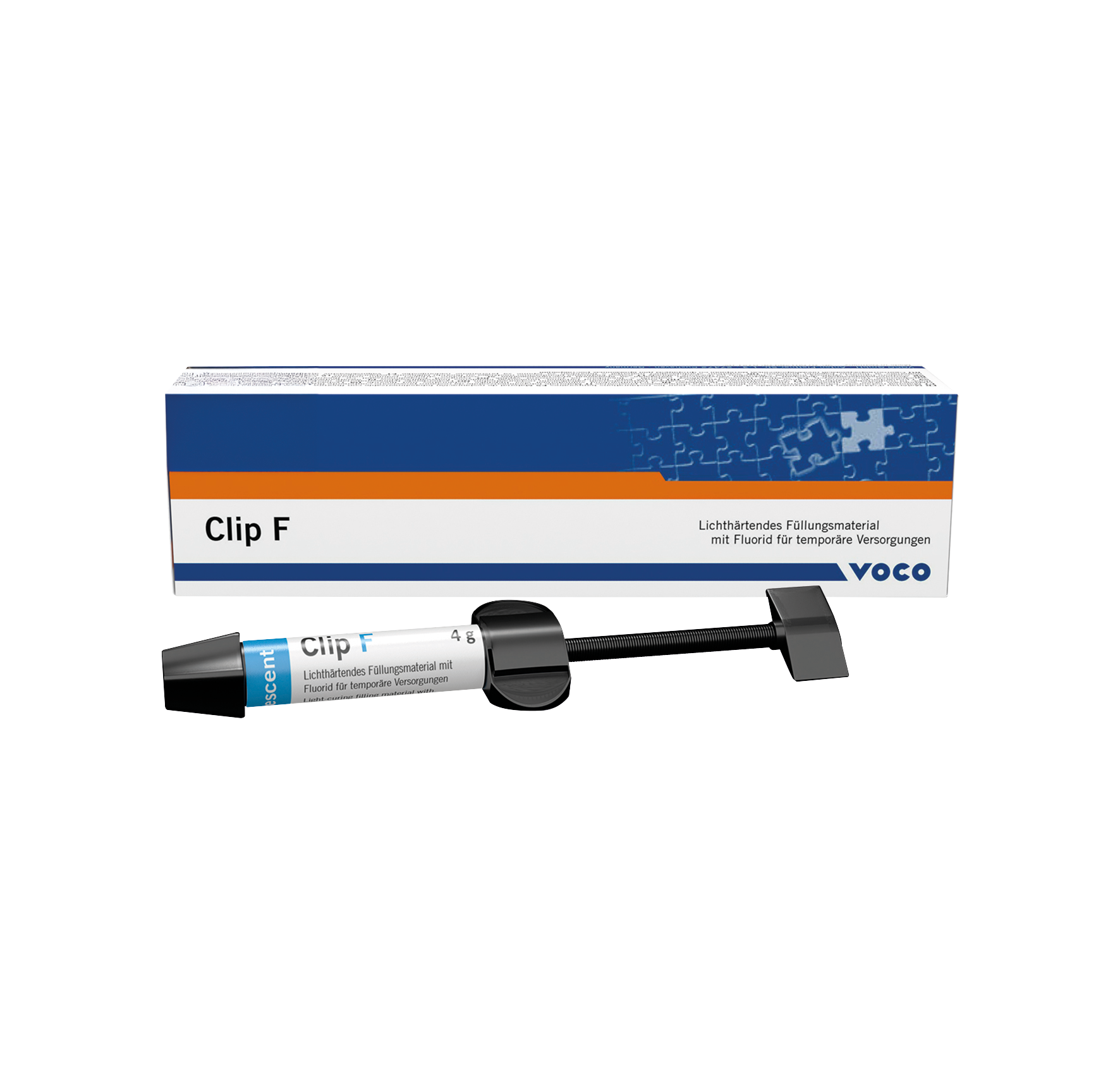 Voco Clip F Syringe Fluorescent 4g 2pk 1215974 - Henry Schein - UK