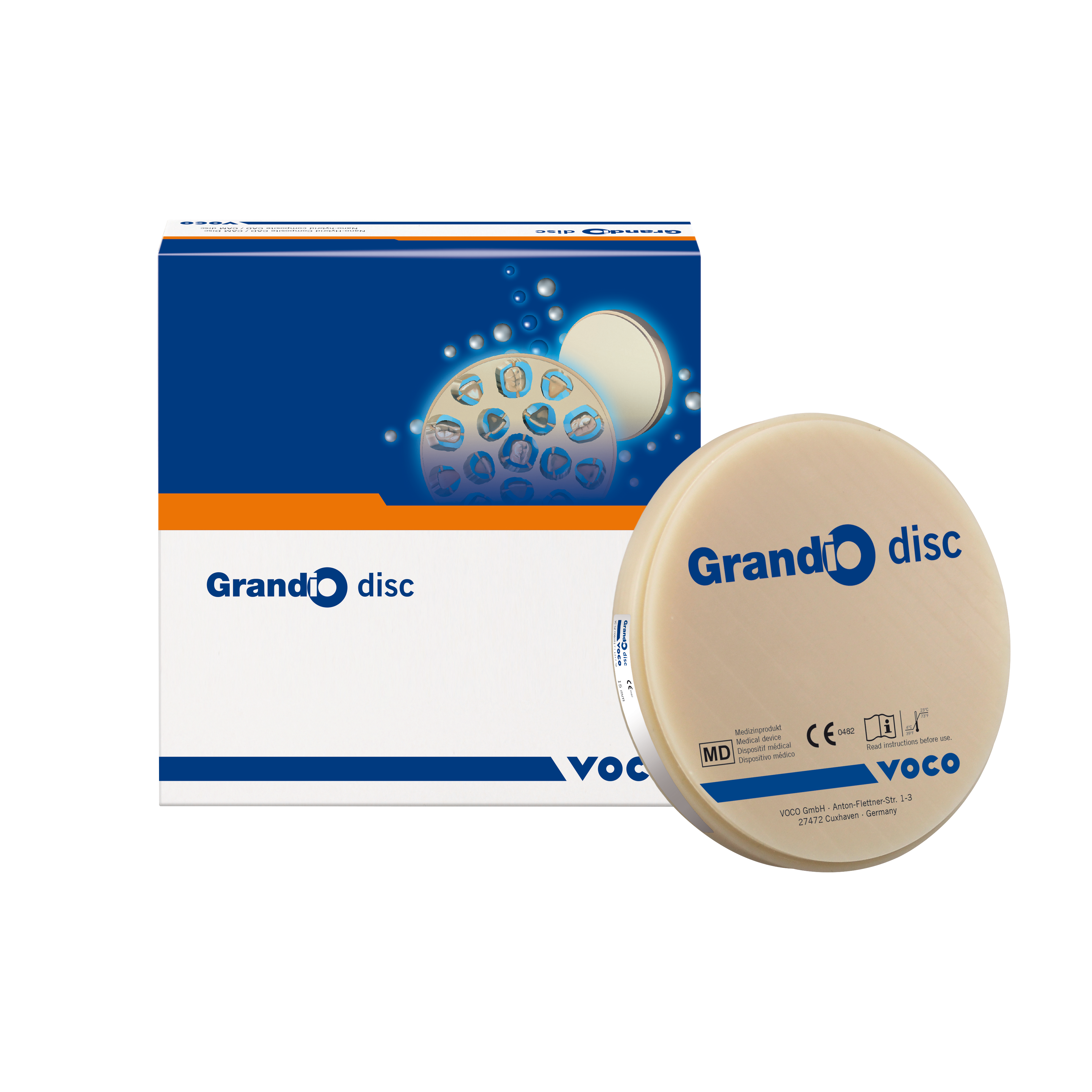 Voco Grandio Disc A2 High Translucency 15mm 1216363 - Henry Schein - UK