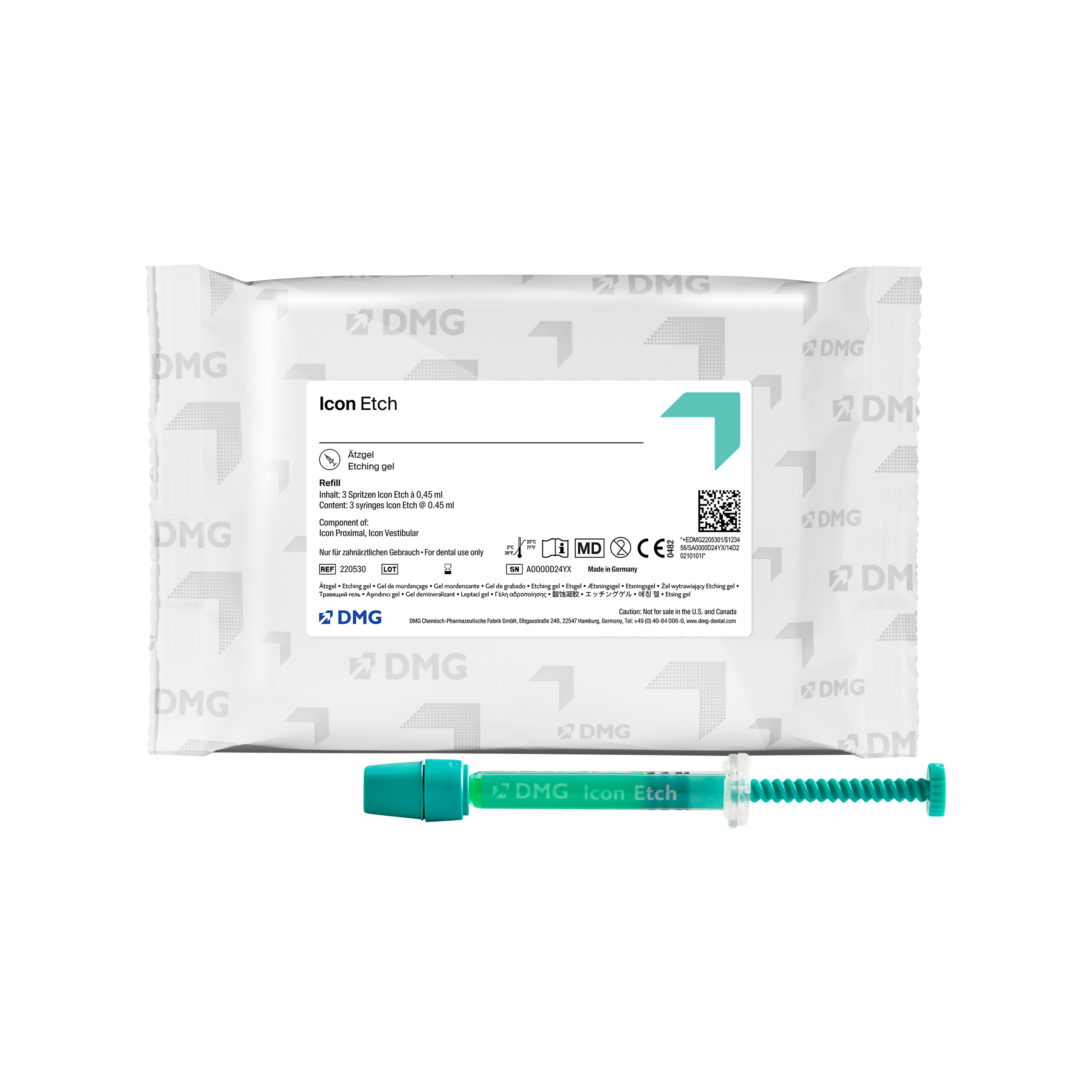 DMG Icon Etch Syringe 0.45ml 3pk 1218225 - Henry Schein - Ireland