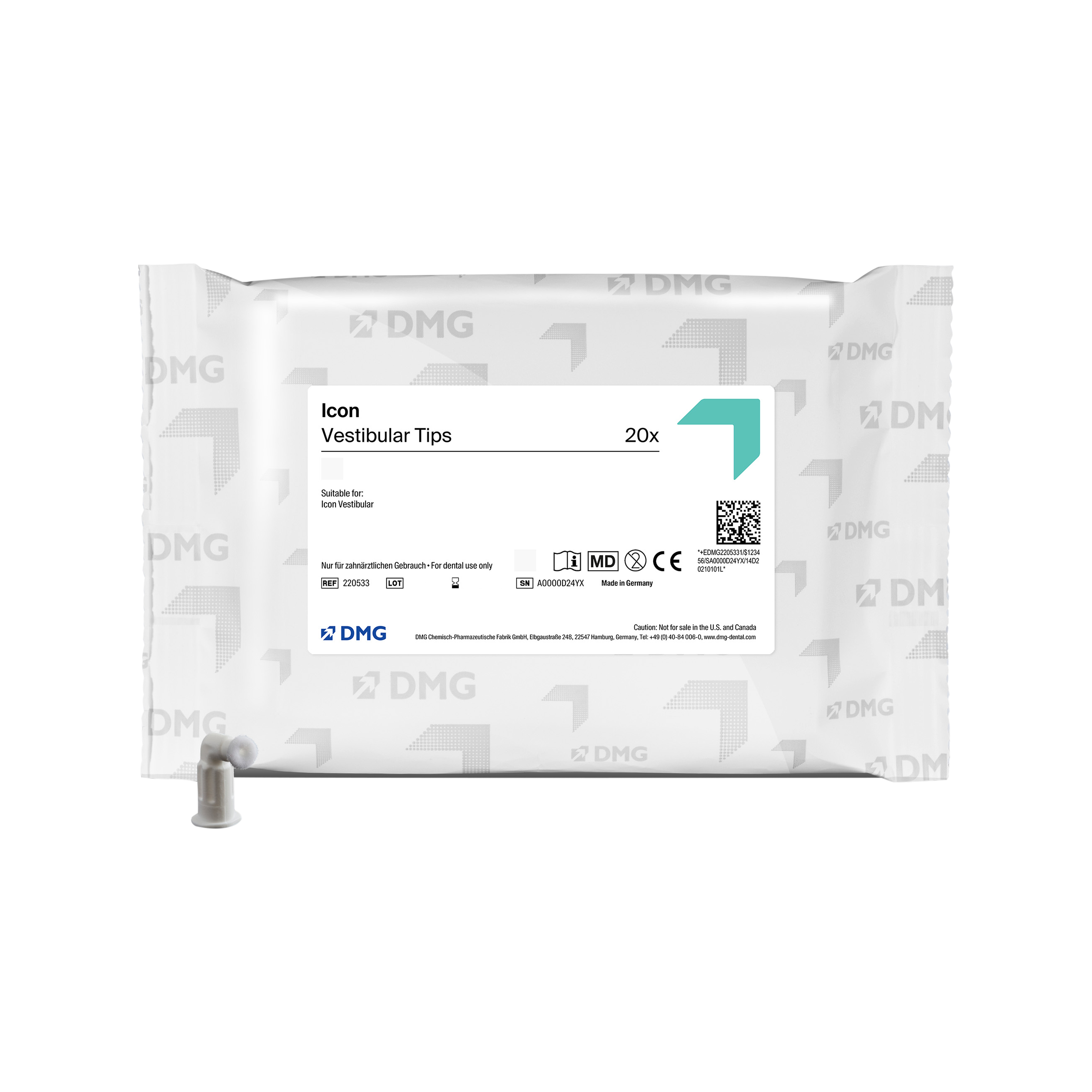 DMG Icon Vestibular Tips 20pk 1218228 - Henry Schein - UK