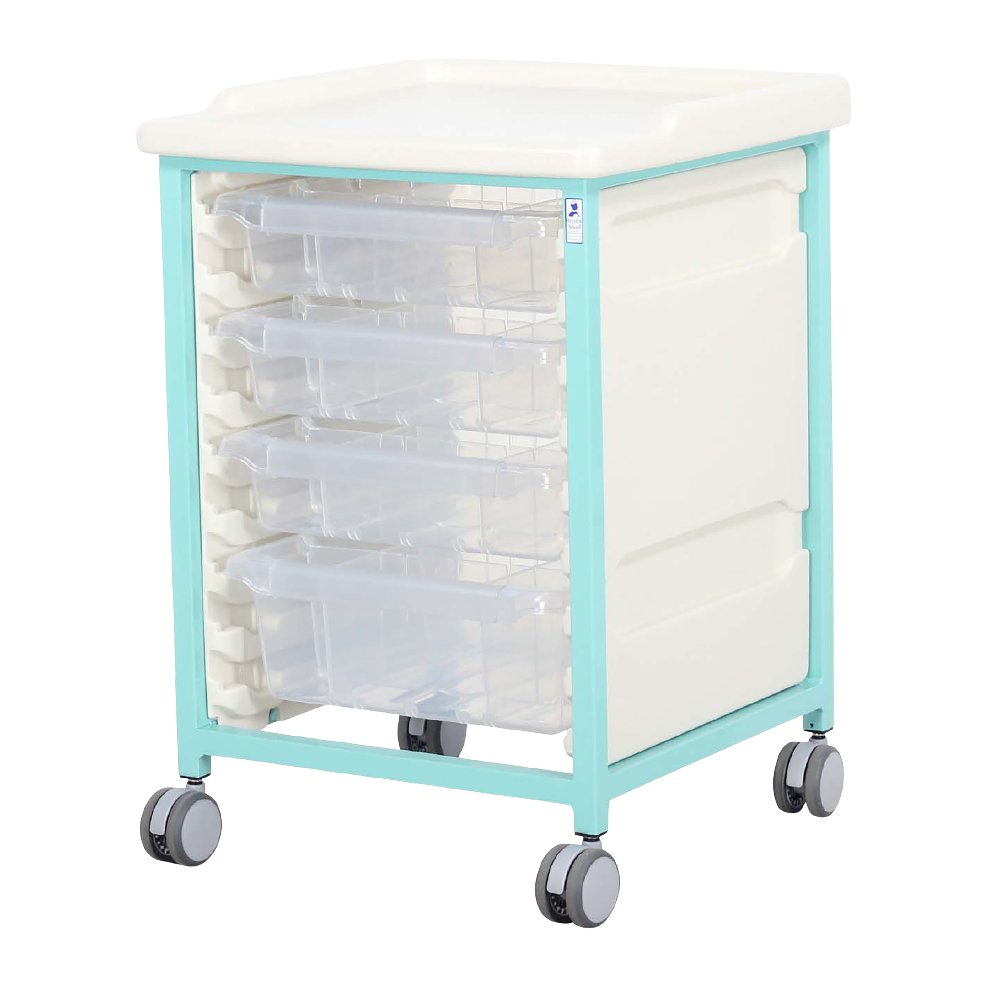 Bristol Maid Tray Trolley Low Single Column Mild Steel 3 Small 1 Deep ...